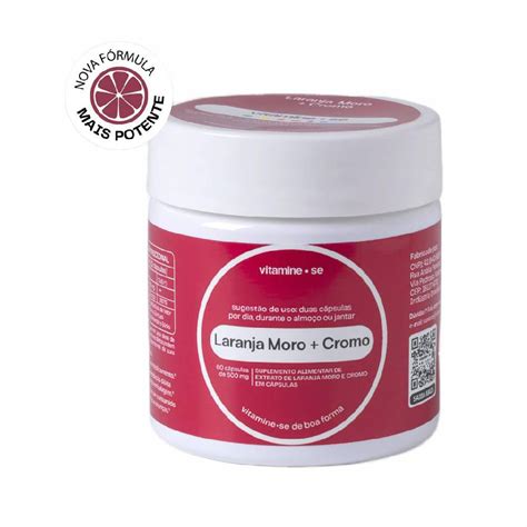 Super Laranja Moro Cromo 500mg Vitamine se 60 Cápsulas PanVel Farmácias