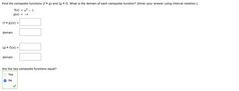 solved find the composite functions f ∘ g and g ∘ f