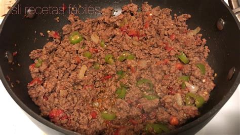 CARNE MOLIDA ALA MEXICANA CARNE MOLIDA DE RES Esli YouTube