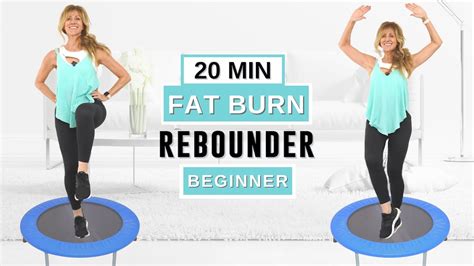 20 Minute Rebounder Workout For Weight Loss Mini Trampoline Workout