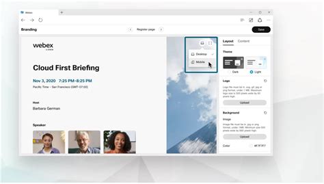 Customize Your Registration Page In Webex Webinars