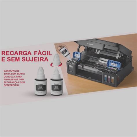 Refil De Tinta Original Canon Gi 190 Bk Preto 135ml G1100 G1110 G2100