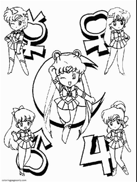 Sailor Moon Coloring Pages Mars