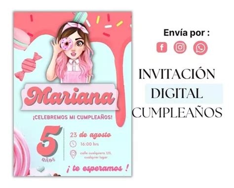 Invitación Digital Personalizada Mis Pastelitos 99 en Tlaxcala