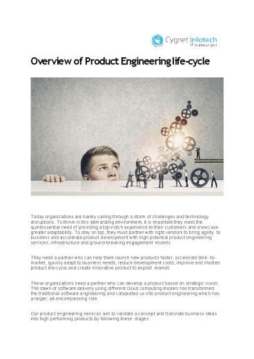 PPT Overview Of Product Engineering Life Cycle PowerPoint