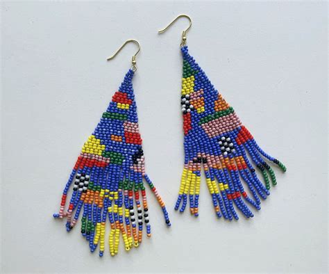 Beaded Fringe Earrings 13 Steps With Pictures Instructables