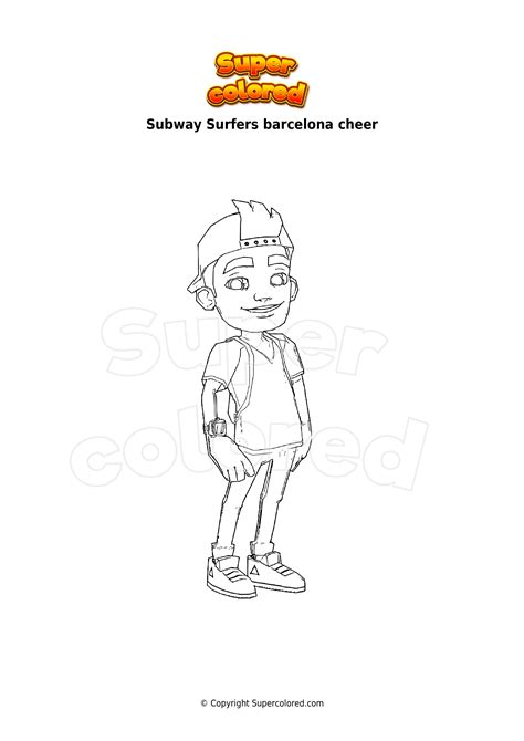 Dibujo Para Colorear Subway Surfers Vb Boardflip Supercolored 10675