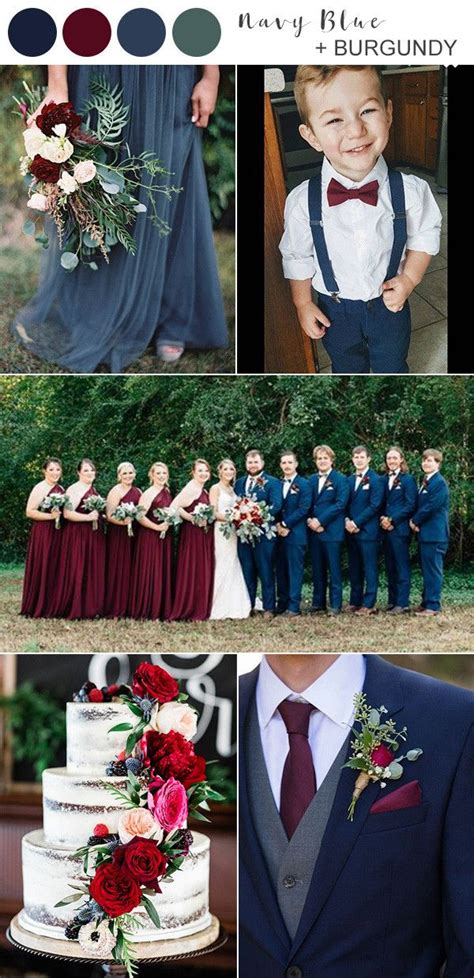 8 Best Navy Blue Wedding Colors Ideas For 2023 Burgundy Wedding Theme