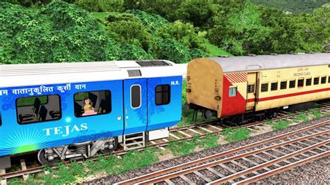 TEJES BLUE COACH COUPLING ICF UTKRISHT BUMPY RAILROAD RAILWORKS