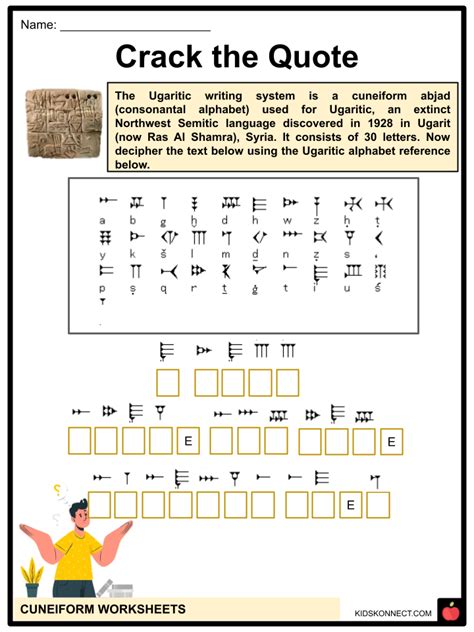 Mesopotamia Cuneiform Decoding ESL Worksheet By Jennifer Pusateri