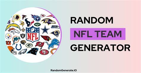 Random Nfl Team Generator Spin