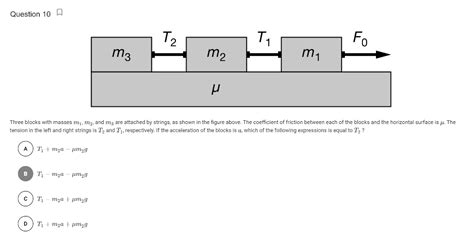 SOLVED Three Blocks With Masses M1 M2 And M3 Are Attached By Strings