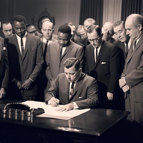 Premium Photo Signing Of The Civil Rights Act Of 1964