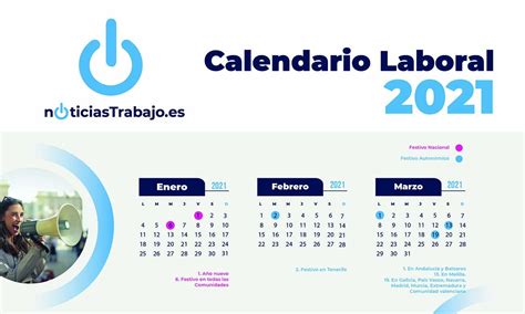 Calendario laboral 2021 Estos serán los puentes y festivos