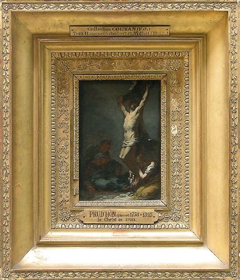 Le Christ sur la croix La Madeleine et la Vierge sont à ses pieds