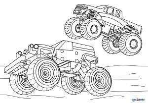 Kolorowanki Monster Truck Darmowe Do Druku