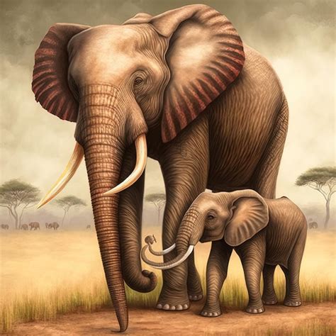 Linda Ilustraci N Dibujada A Mano De Un Elefante De Dibujos Animados