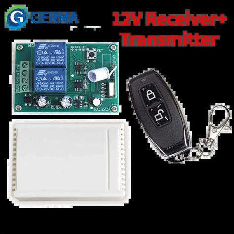 GERMA 433 Mhz uniwersalny bezprzewodowy pilot przełącznik DC 12V 2CH