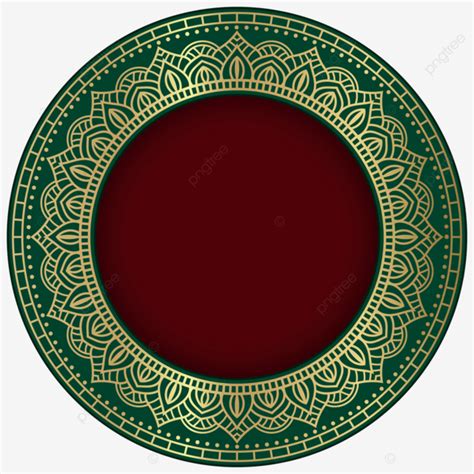 Golden Circle Frame Border Vector Circle Frame Circle Frame Border