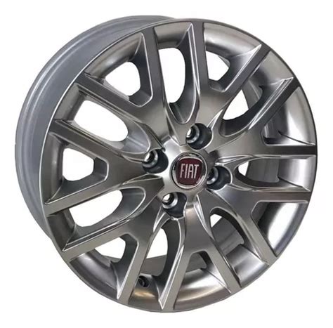 Rodas Fiat Argo Cronos Palio Aro Jogo Bicos Cor Prata Especial
