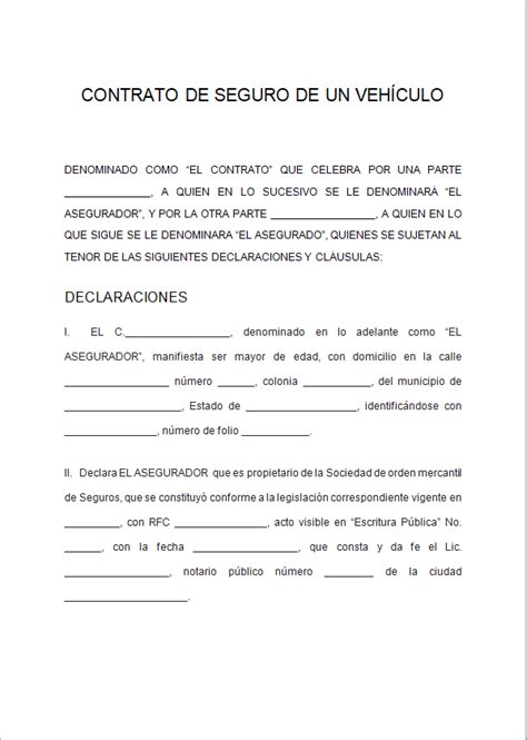 Contrato De Trabajo Ejemplos Y Formatos Word Y Pdf Para Imprimir Images