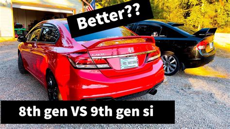 8th Gen VS 9th Gen Civic Si What One Is Better What Fits You Better