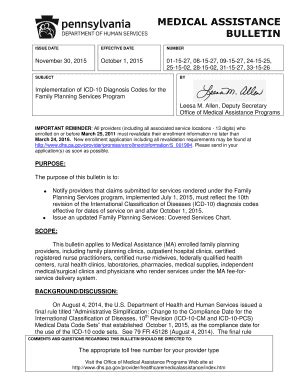Fillable Online Implementation Of ICD 10 Diagnosis Codes For The Fax