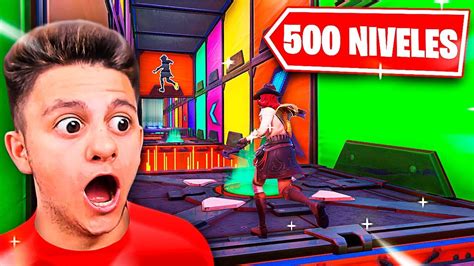 EL PARKOUR DE 500 NIVELES Minijuego Fortnite Ampeter YouTube
