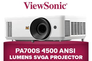 Viewsonic PA700S 4500 ANSI Lumens SVGA Projector