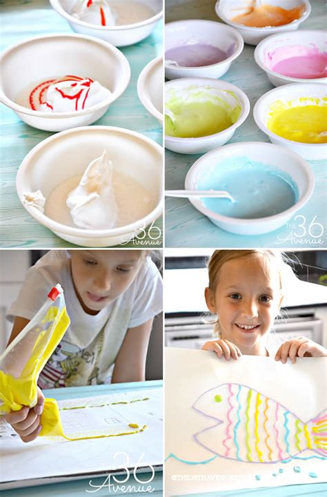 Pintura con relieve casera para niños