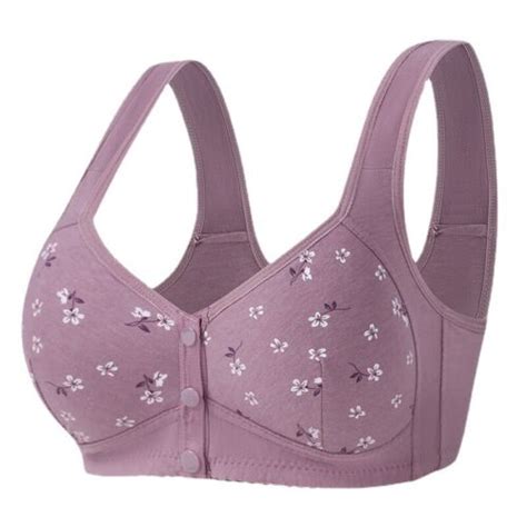 Comfortable Breathable Lisa Charm Daisy Bra Front Snaps Full Coverage