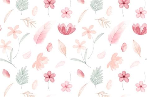 Free Vector Watercolor Flowers Illustration Set