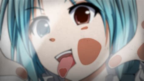 480x800 Resolution Blue Haired Heterochromic Eyed Female Anime