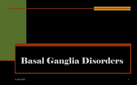 SOLUTION 16 Basal Ganglia Disorders Studypool