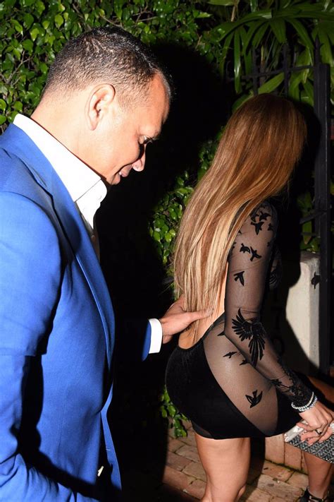 Jennifer Lopez Nip Slip In See Thru Dress While Out In Miami