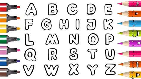 Apprendre L Alphabet Coloriage Des Lettres Vid O Pour Enfants Plan Te