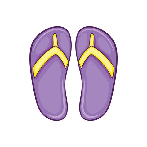 Icono De Sandalias Flip Flop Estilo De Dibujos Animados 14595804
