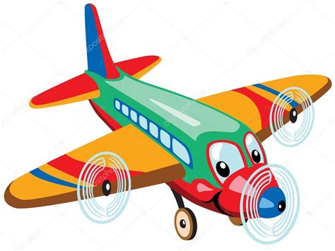 Avión de dibujos animados Vector de stock 37670433 Depositphotos