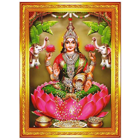 Pavan Photo Laminations Goddess Lakshmi Devi Dhana Vaibhav Laxmi Maa