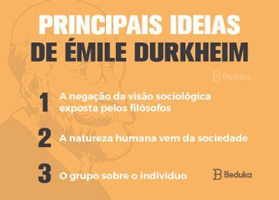 Quais as PRINCIPAIS ideias de Émile Durkheim Sociologia e Enem Enem