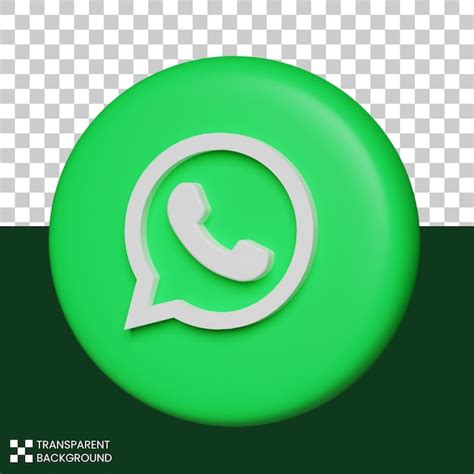 D Renderizar Cone Do Whatsapp De M Dia Social Psd Premium