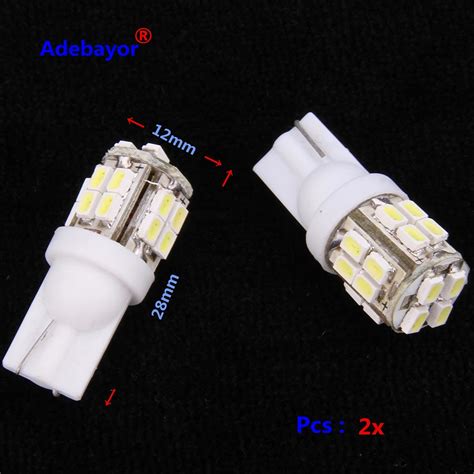 New 2Pcs Auto Light LED Car Lamp T10 20 SMD 1206 Car LED Bulb LED Wedge