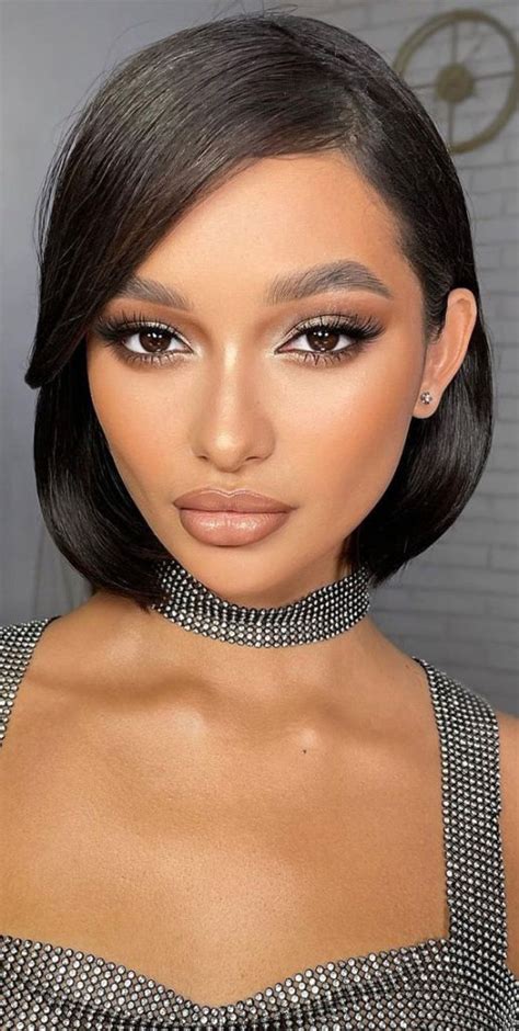 30 Cute Fringe Hairstyles For Your New Look Sleek Bob Haircut With