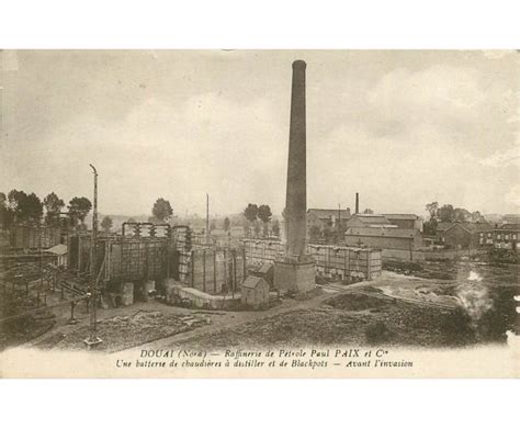 59 DOUAI Raffinerie de Pétrole batterie de chaudières à distiller et