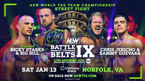 AEW AEW World Tag Titles Match Set For Battle Of The Belts IX New