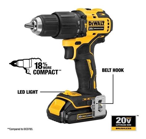 Furadeira Parafusadeira Impacto 20v Brushless Dcd709 Dewalt Frete grátis