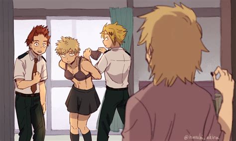 Bakugou Mitsuki Kaminari Denki Bakugou Katsuki Kirishima Eijirou