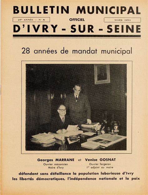 Calam O Bulletin Municipal Officiel N Mars