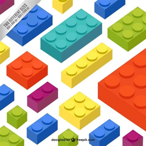 Bloques De Colores Fondo Vector Premium