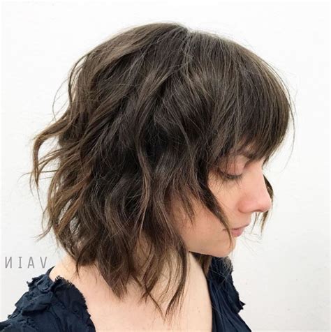 20 Best Ideas Razored Wavy Shag Haircuts With Light Bangs